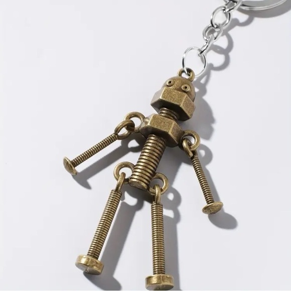 Handmade | Accessories | Nwt Steampunk Robot Keychain | Poshmark